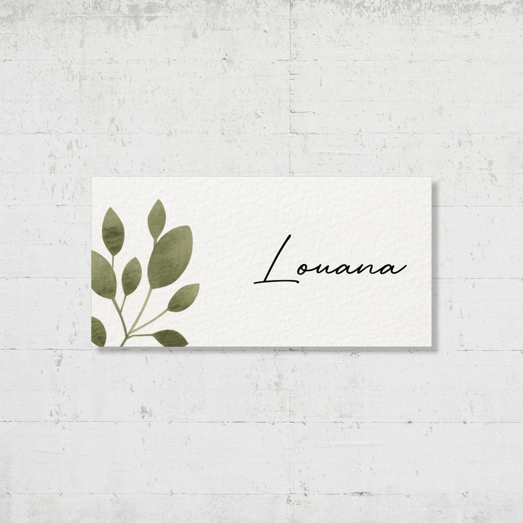 Collection papeterie de mariage invitation Champêtre vert – Seven Paper